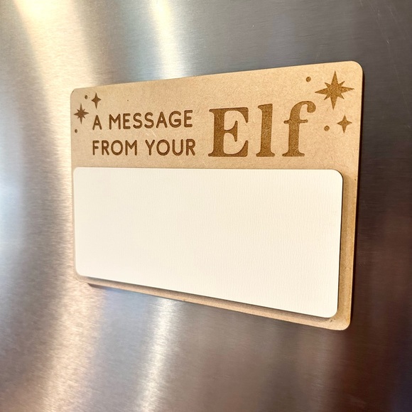 Holiday | Elf Message Dry Erase Board Arrival Announcement Sign | Poshmark